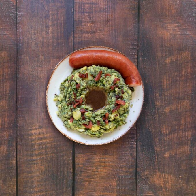 Boerenkool stamppot met rookworst en spekjes - Changing Life